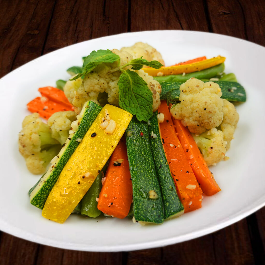 Boiled Buttered Vegetables - Grand Chancellor Kitchens