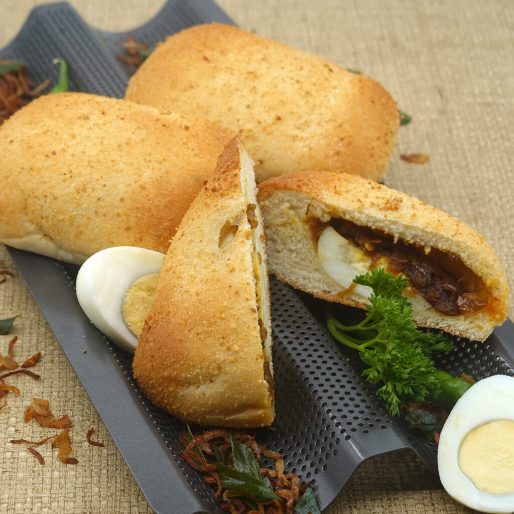 Egg & Seeni Sambol Bun - Grand Chancellor Kitchens